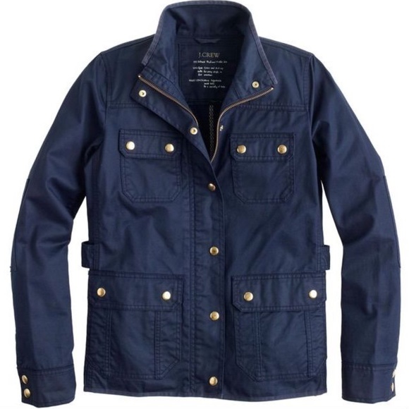 J. Crew | Jackets & Coats | J Crew Navy Field Jacket | Poshmark